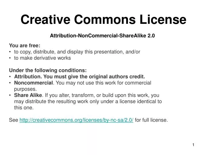 PPT - Creative Commons License PowerPoint Presentation, free download - ID:1473673
