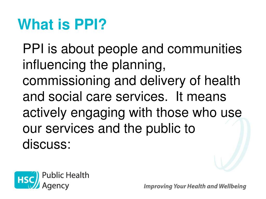 PPT - INFLUENCING THE INFLUENCER Martin Quinn, Regional PPI Lead (PHA ...