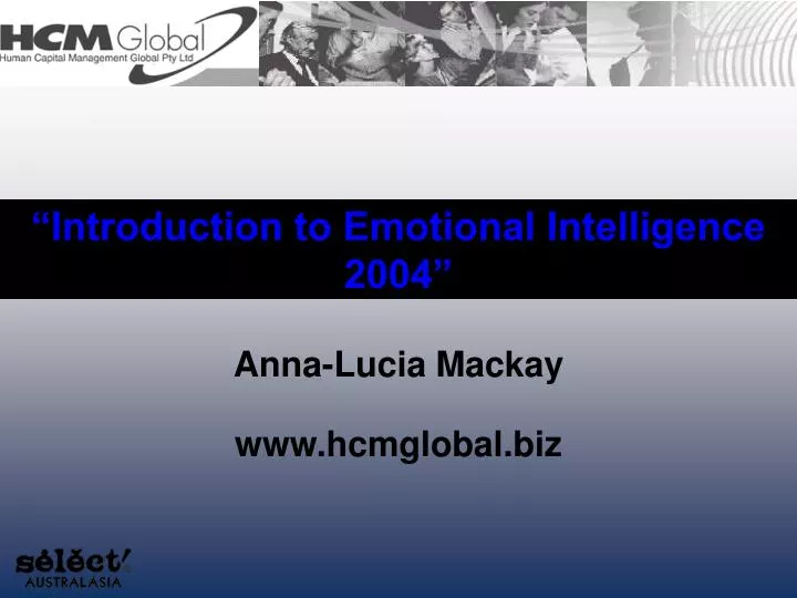 Ppt “introduction To Emotional Intelligence 2004” Powerpoint