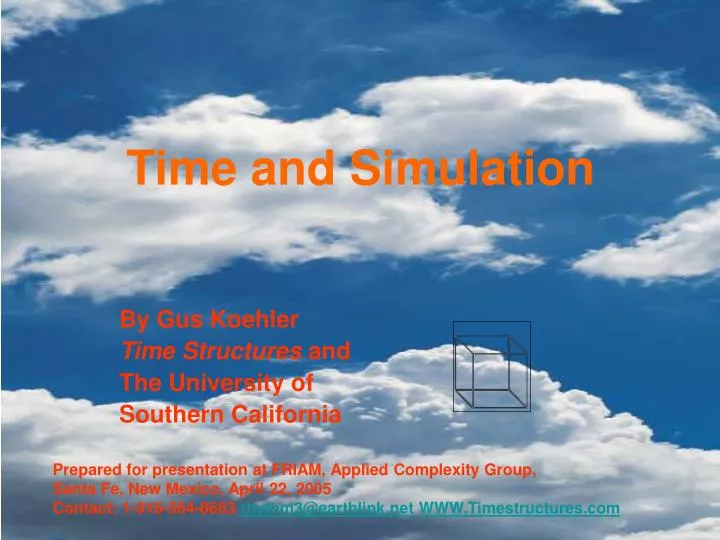 PPT - Time and Simulation PowerPoint Presentation, free download - ID ...