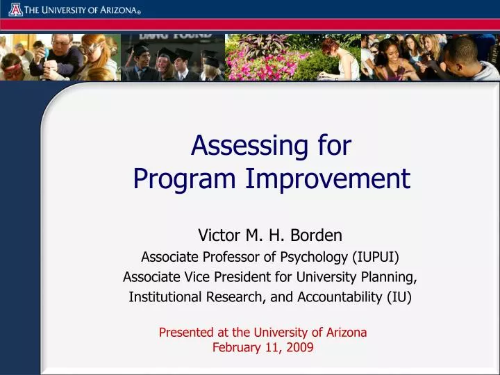 PPT - Assessing for Program Improvement PowerPoint Presentation, free ...