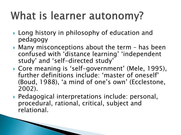 PPT - Developing Learner Autonomy through Authentic Assessment ...