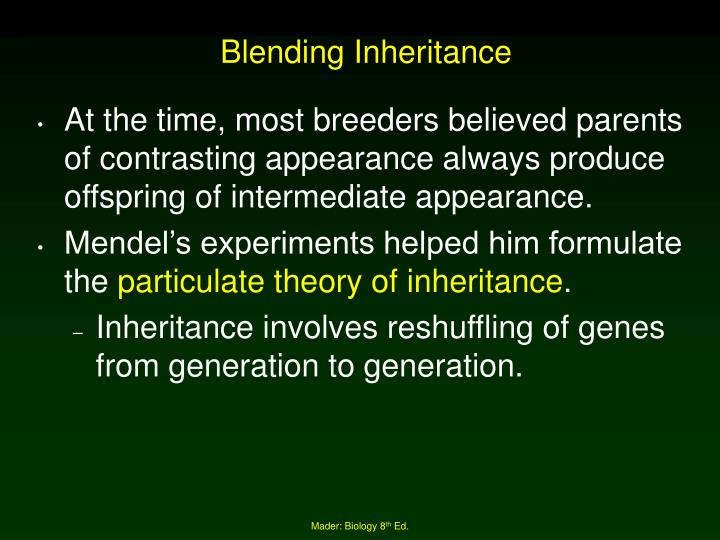 PPT - Mendelian Patterns of Inheritance PowerPoint Presentation - ID ...