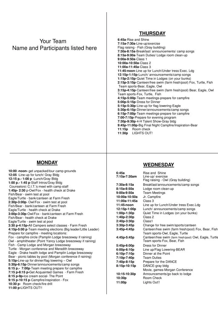 PPT - Your Team Name and Participants listed here PowerPoint ...