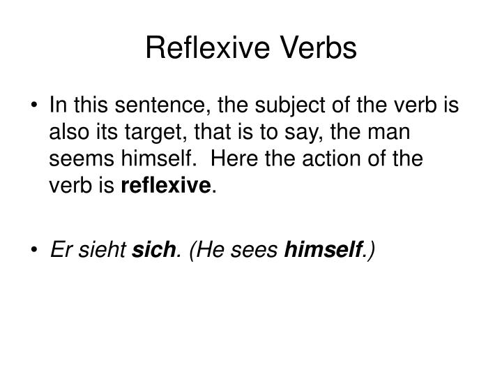 PPT - Reflexive Verbs PowerPoint Presentation - ID:1477360
