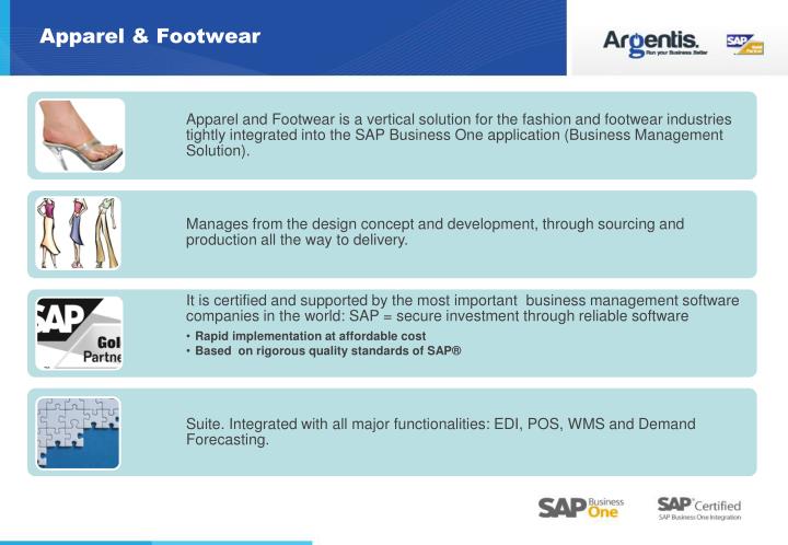 PPT - Apparel & Footwear SAP Business One vertical solution for the ...