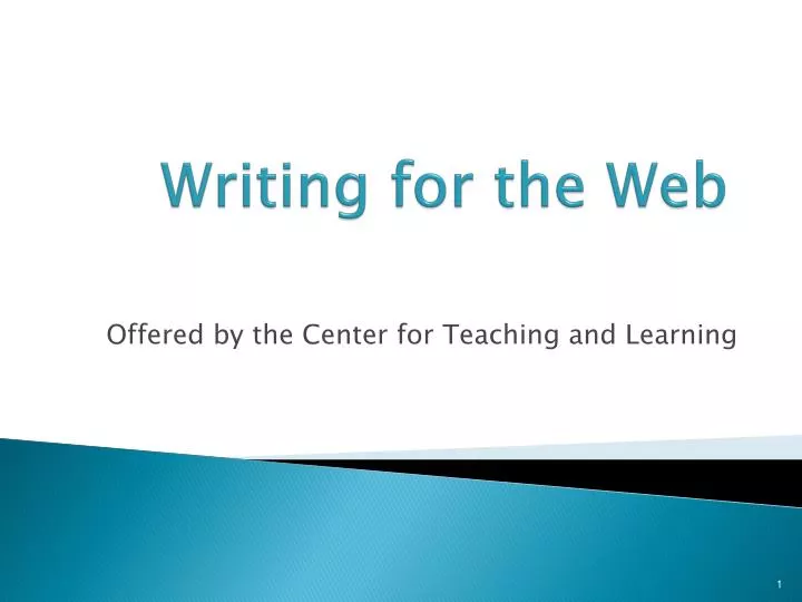 PPT - Writing for the Web PowerPoint Presentation, free download - ID ...