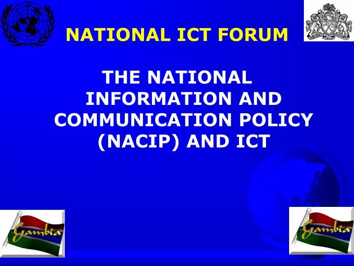 PPT - NATIONAL ICT FORUM PowerPoint Presentation, free download - ID ...