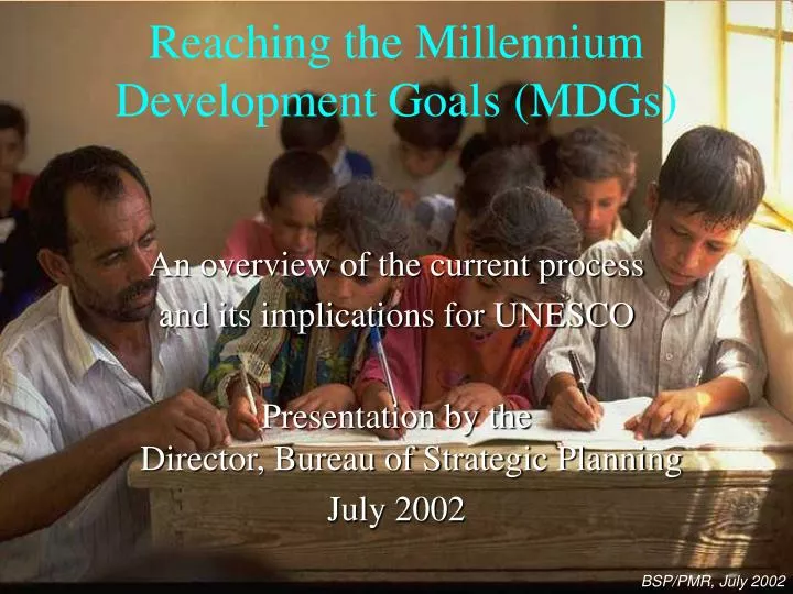 PPT - Reaching the Millennium Development Goals (MDGs) PowerPoint ...