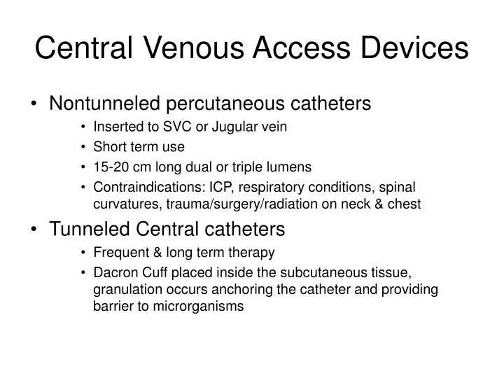 PPT - HYPERALIMENTATION & CENTRAL VENOUS CATHETERS PowerPoint ...