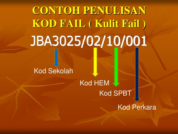 PPT - TAKLIMAT PENGURUSAN SISTEM FAIL PowerPoint Presentation - ID:1478592