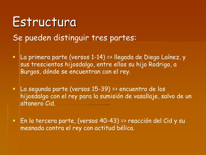 PPT - Comentario de un romance: Romance de Diego Laínez y Rodrigo ante ...