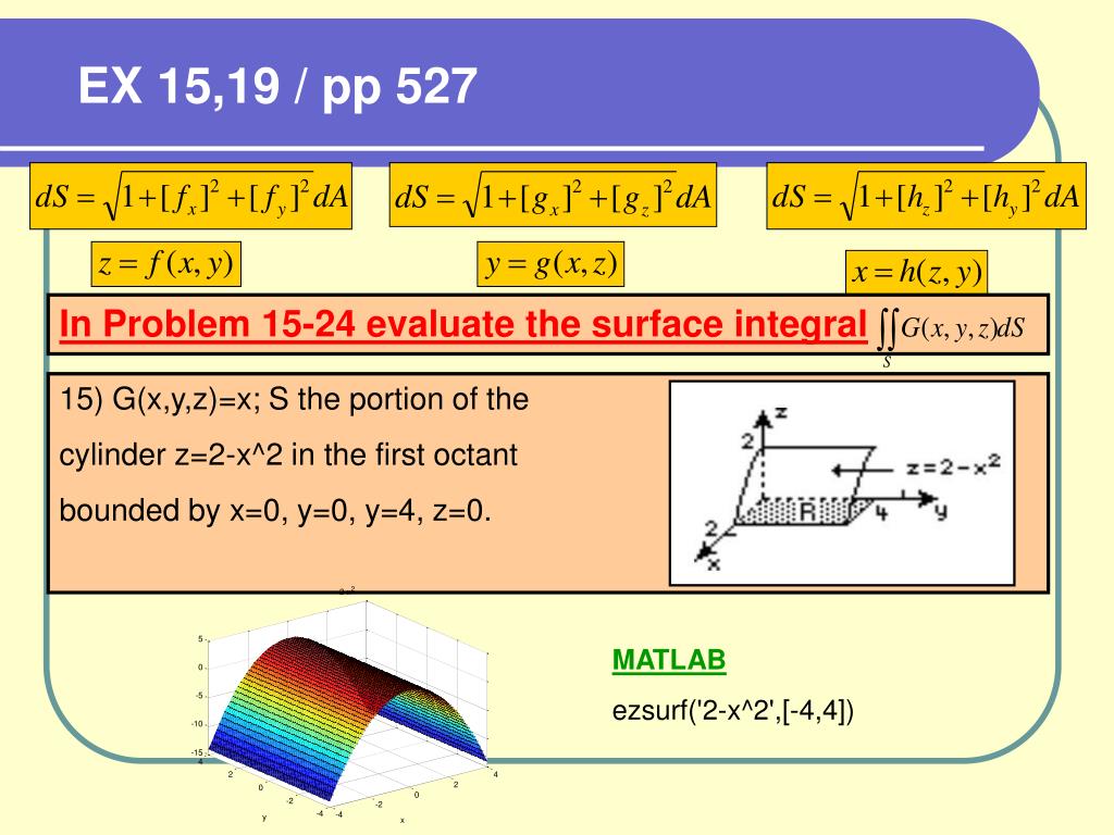 Surface integral formula - checksGros Surface integral formula - checksGros