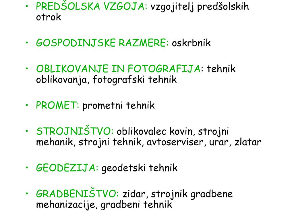 PPT - SLOVENSKI ŠOLSKI SISTEM IZOBRAŽEVANJA PowerPoint Presentation ...