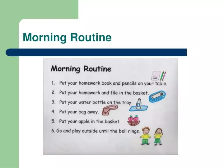 PPT - Morning Routine PowerPoint Presentation, free download - ID:1481445