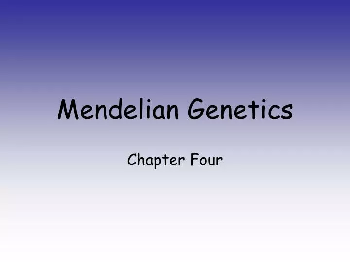 PPT - Mendelian Genetics PowerPoint Presentation, free download - ID ...