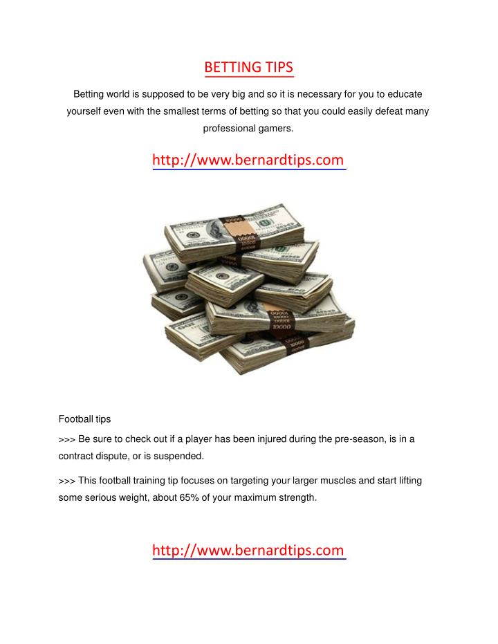 PPT - betting tips PowerPoint Presentation, free download - ID:148211