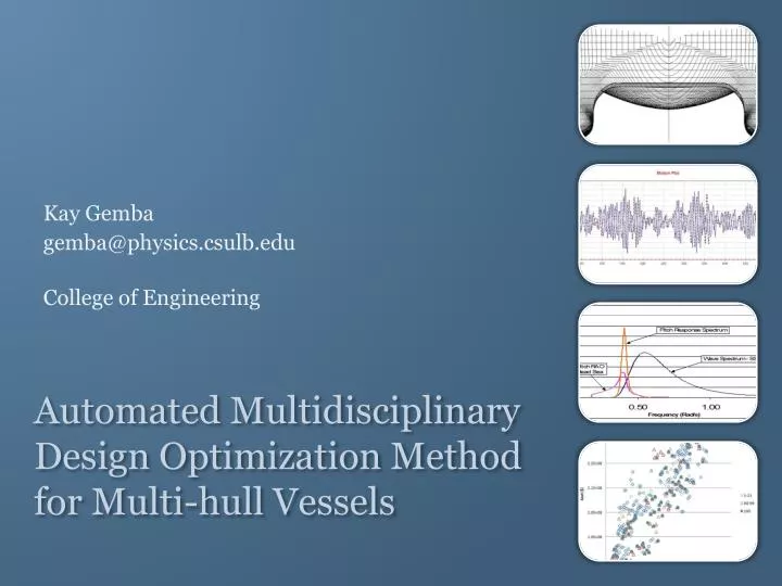 Ppt Automated Multidisciplinary Design Optimization Method For Multi