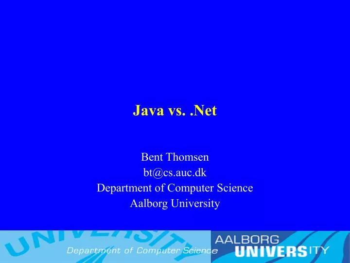 PPT - Java vs. .Net PowerPoint Presentation, free download - ID:148275