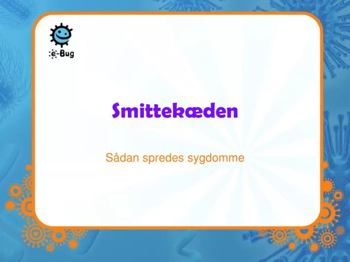 PPT - Smittekæden PowerPoint Presentation, free download - ID:1482837
