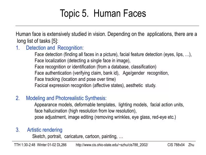 PPT - Topic 5. Human Faces PowerPoint Presentation, free download - ID ...
