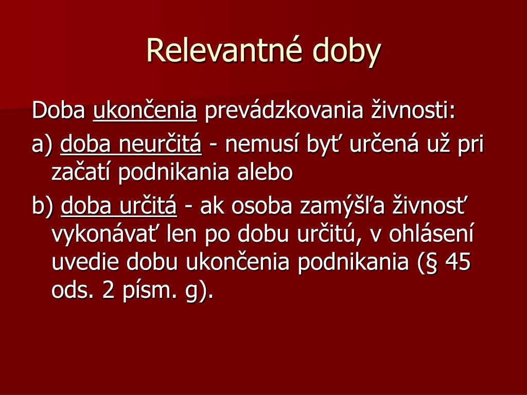 PPT - SPRÁVA NA ÚSEKU ŽIVNOSTENSKÉHO PODNIKANIA I. A ŽIVNOSTENSKÝ ...