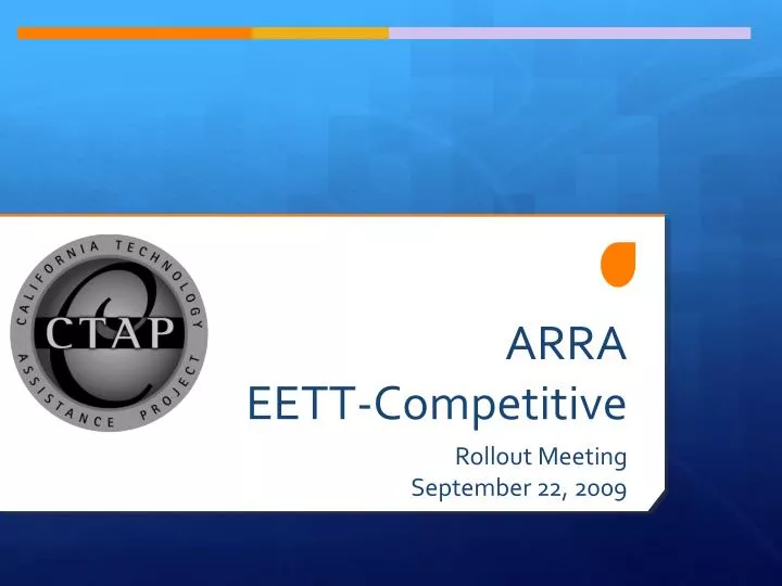 PPT - ARRA EETT-Competitive PowerPoint Presentation, free download - ID ...