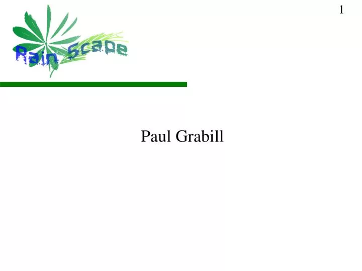 PPT - Paul Grabill PowerPoint Presentation, free download - ID:1484037