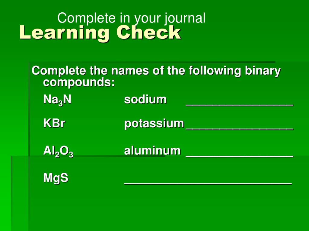 PPT IONIC COMPOUNDS PowerPoint Presentation Free Download ID 1484135