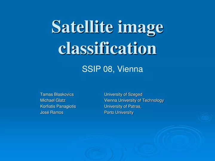 PPT - Satellite image classification PowerPoint Presentation, free ...