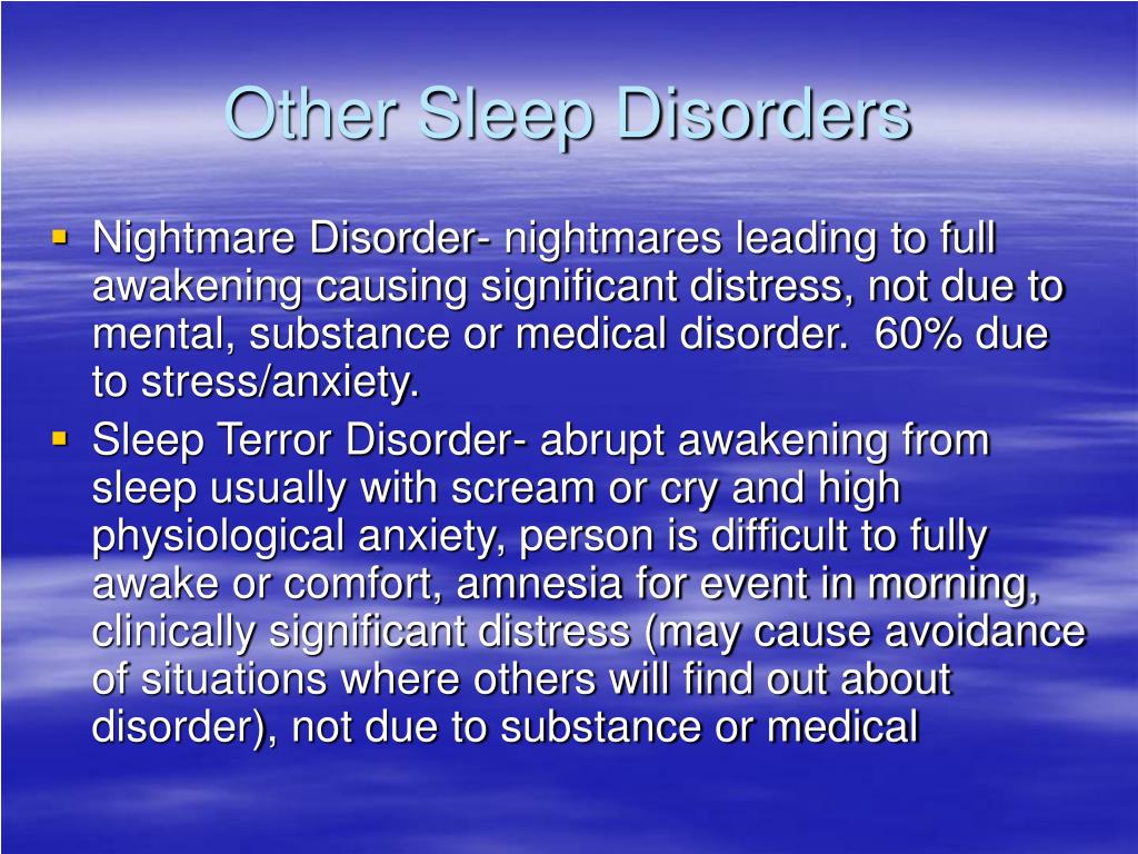 Ppt Sleep Disorders Powerpoint Presentation Free Download Id 1484499