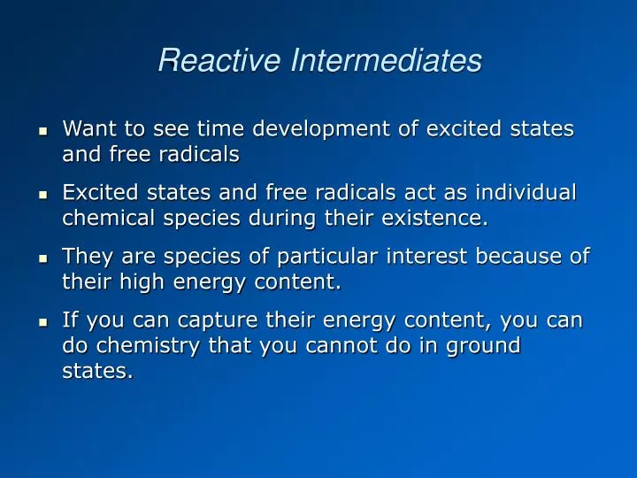PPT - Reactive Intermediates PowerPoint Presentation, free download ...