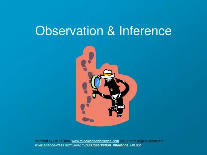 PPT - Observation & Inference PowerPoint Presentation, free download ...