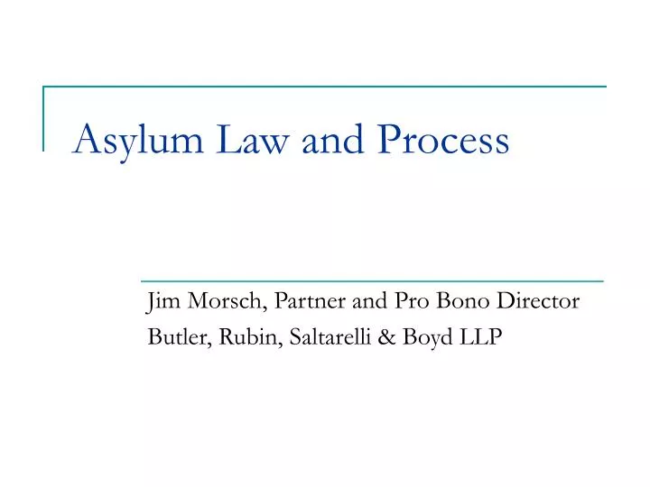 PPT - Asylum Law and Process PowerPoint Presentation, free download ...