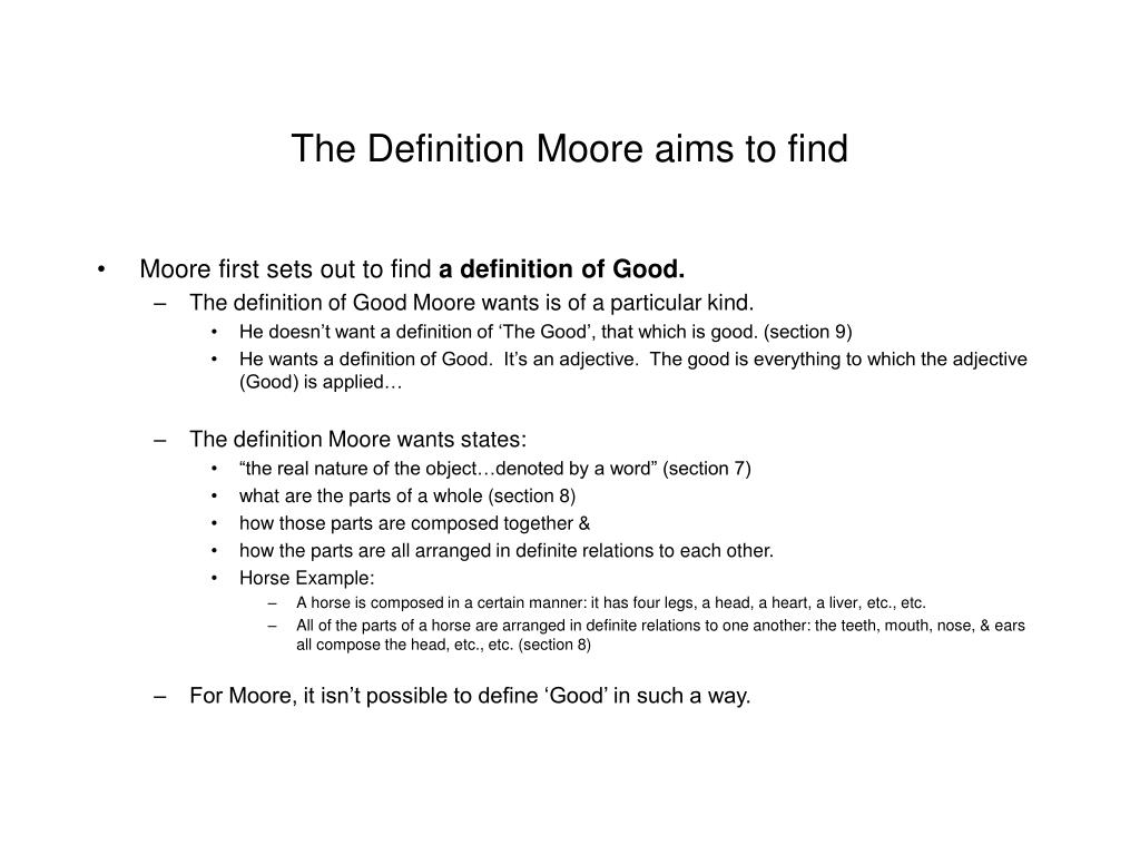 PPT - Introduction to Ethics Lecture 8 Moore’s Non-naturalism ...