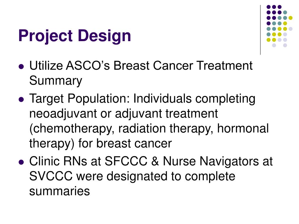 PPT - Breast Cancer Treatment Summary: Pilot Project PowerPoint ...