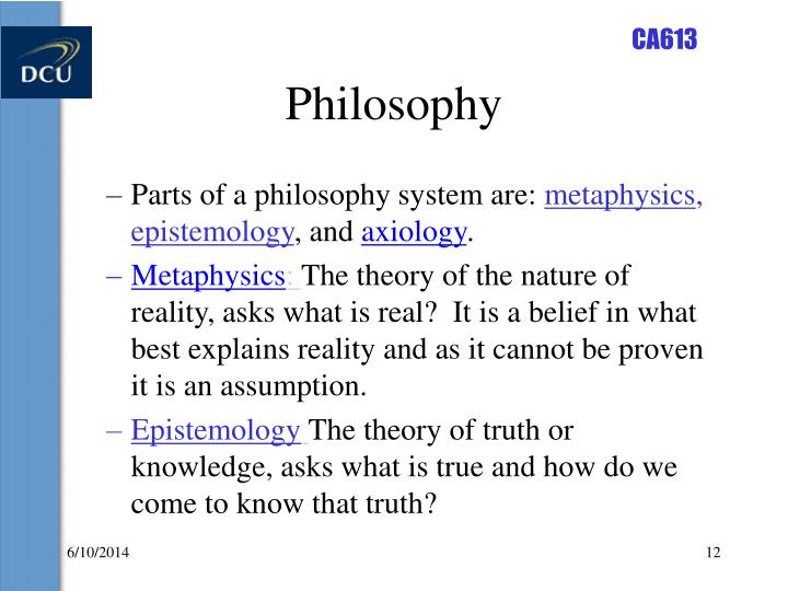 😂 Metaphysics epistemology and axiology. Branches of Philosophy ...