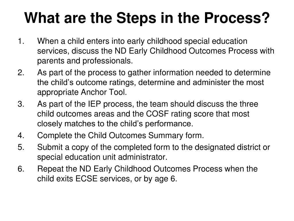 PPT - ND Early Childhood Outcomes Process Nancy Skorheim – ND ...