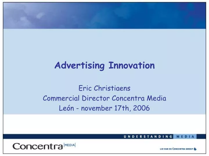 PPT - Advertising Innovation PowerPoint Presentation, free download ...