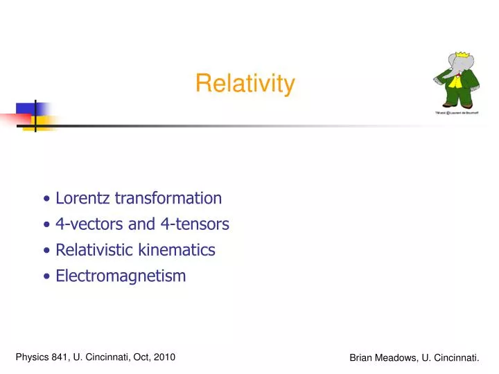 PPT - Relativity PowerPoint Presentation, free download - ID:1486028