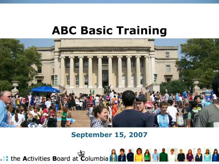 PPT - ABC Basic Training PowerPoint Presentation, free download - ID:148615
