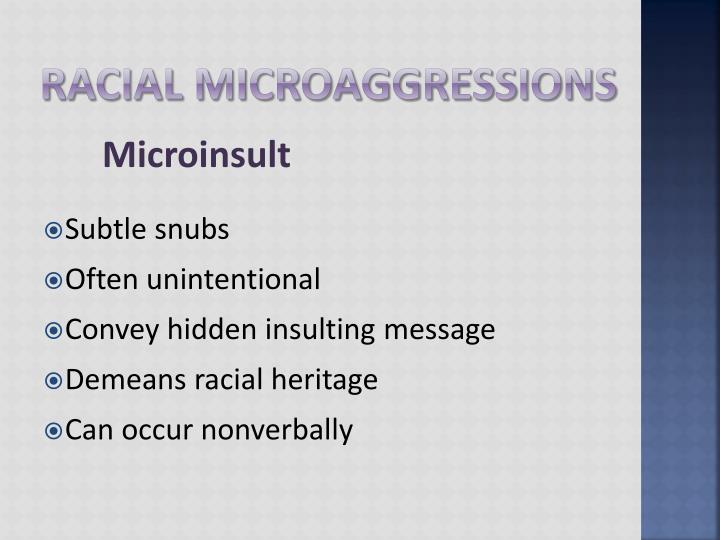 PPT - Racial Microaggressions PowerPoint Presentation - ID:1486632