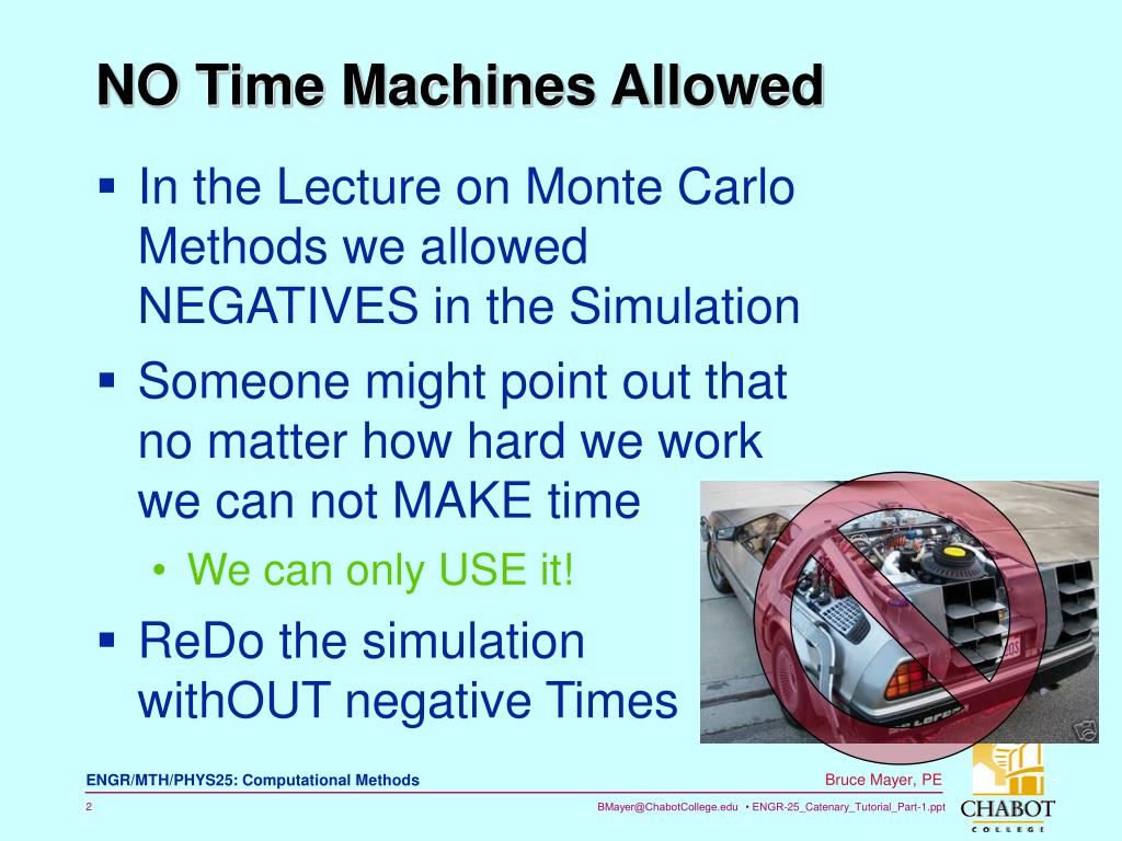 PPT - Monte Carlo Simulation Without Negative Times PowerPoint ...