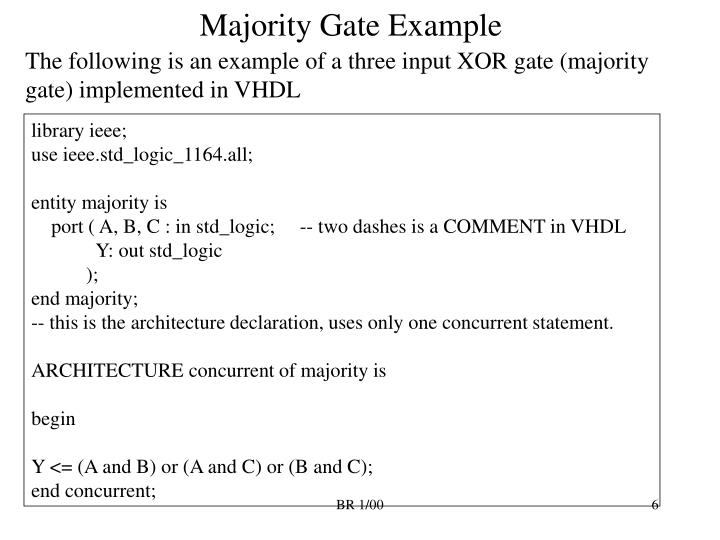 PPT - Introduction To VHDL for Combinational Logic PowerPoint ...
