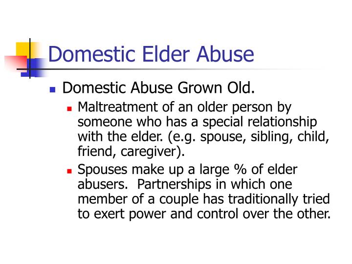 PPT - Elder Abuse PowerPoint Presentation - ID:1487072