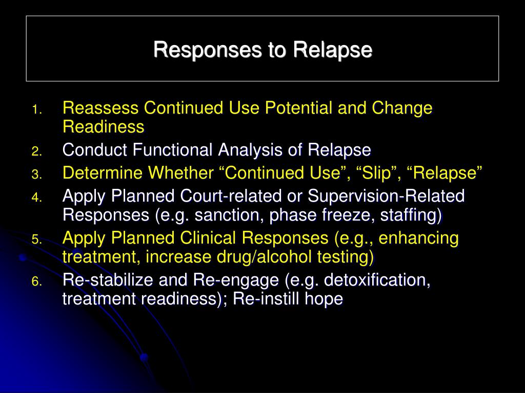 PPT - Road Rules: Relapse Prevention and Response in Drug Court ...