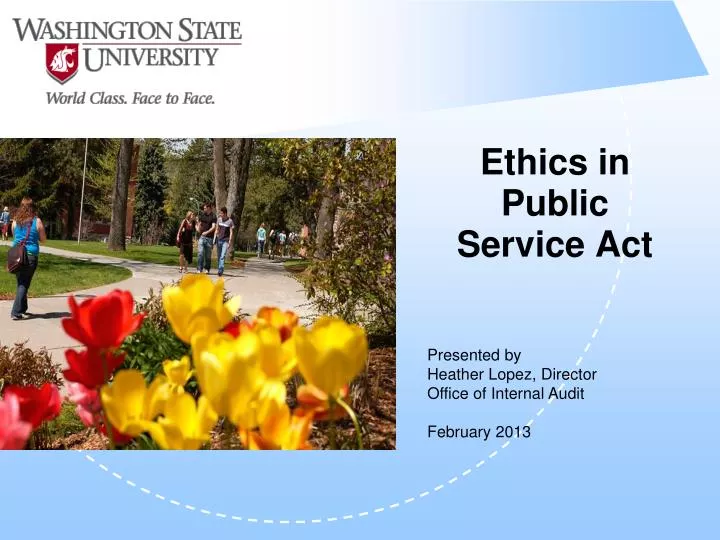 PPT - Ethics in Public Service Act PowerPoint Presentation, free ...