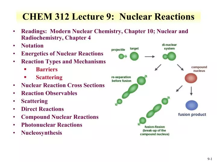 PPT - CHEM 312 Lecture 9: Nuclear Reactions PowerPoint Presentation ...