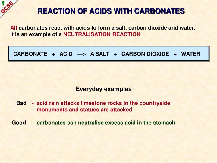 PPT - CALCIUM CARBONATE A guide for GCSE students PowerPoint ...