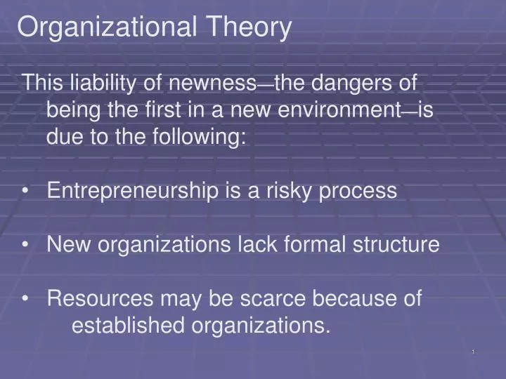 PPT - Organizational Theory PowerPoint Presentation, free download - ID ...